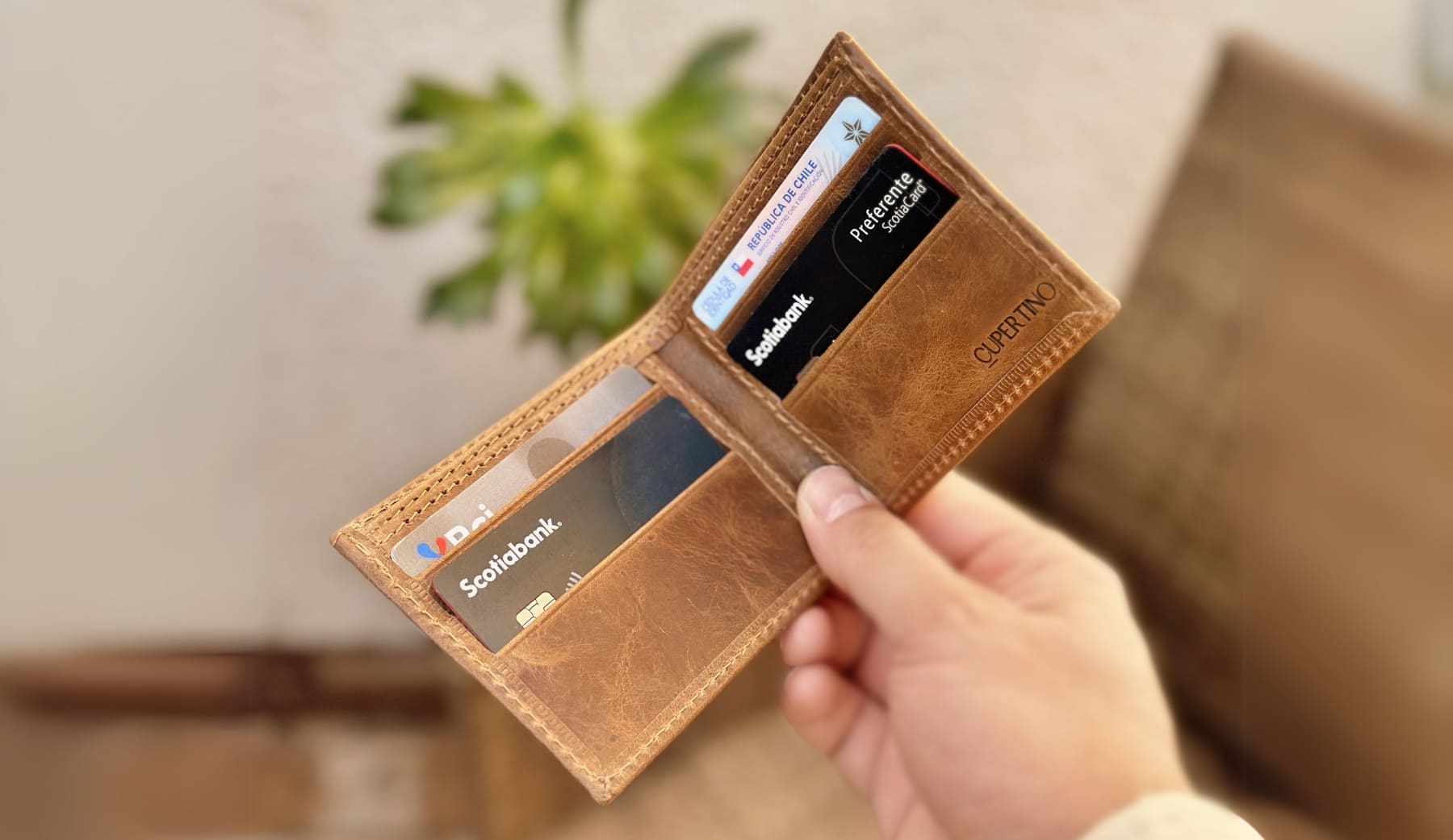 Billeteras de cuero natural. Regalos personalizados – Cupertino Chile